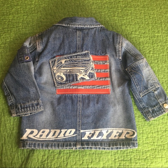 Radio Flyer | Jackets & Coats | Radio Flyer Wagon Denim Jean Jacket ...